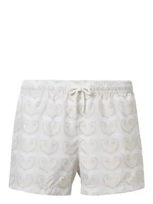 Commas Printed Swim Trunks - White