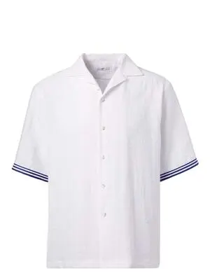 Commas Embroidered Shirt - White