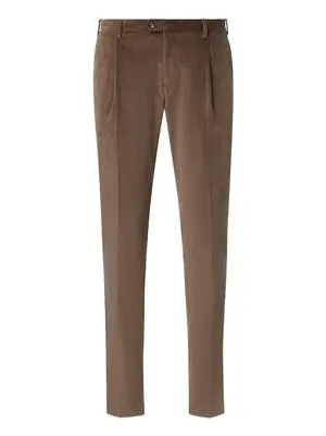 LARDINI Cotton Corduroy Suit Pants - Brown