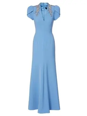 Jenny Packham Aries Embellished Gown - Blue