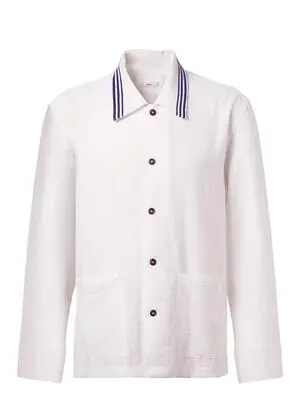 Commas Embroidered Overshirt - White