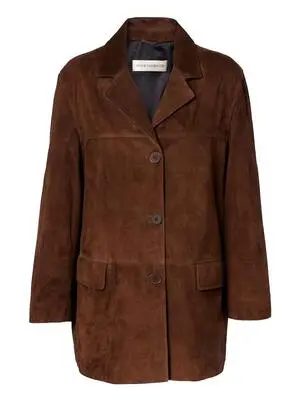 Nour Hammour Voltia Suede Jacket - Brown