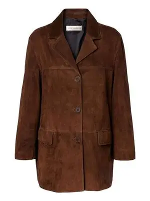 Nour Hammour Voltia Suede Jacket - Brown