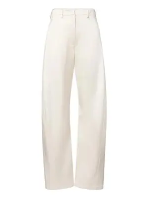 Magda Butrym Cotton-blend Barrel Pants - White