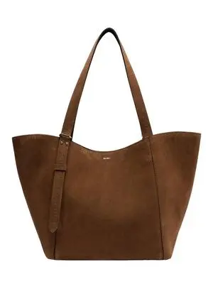 Max Mara Archetipo Large Suede Tote Bag - Brown