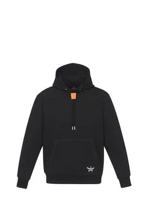 Mcm Logo Stitch Ponte Hoodie - Black