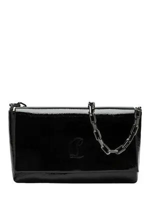 CHRISTIAN LOUBOUTIN Loubi54 Patent Leather Clutch - Black
