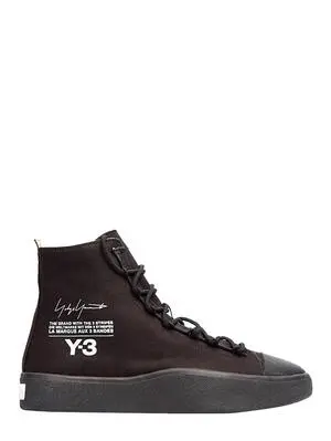Adidas Y-3 Bashyo High-top Sneakers - Black