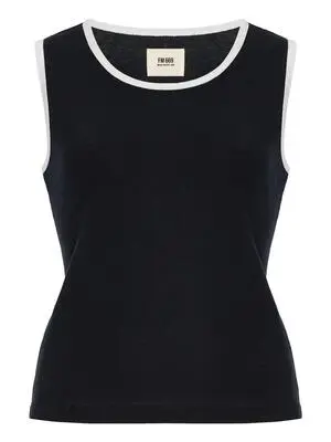 FM 669 Cotton Tank Top Black