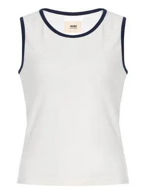 FM 669 Cotton Tank Top White