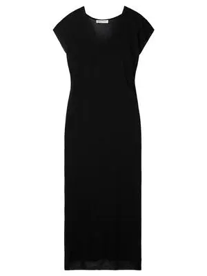 THE FRANKIE SHOP Mysia Knitted Maxi Dress - Black