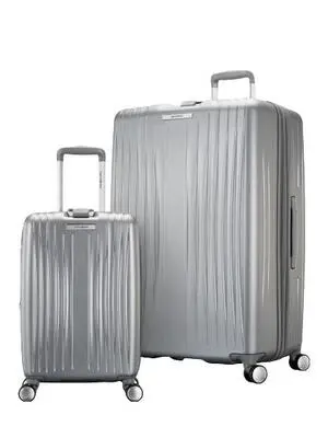 SAMSONITE Opto 3 Hardside 2-piece Spinner Luggage Set - Metallic Silver
