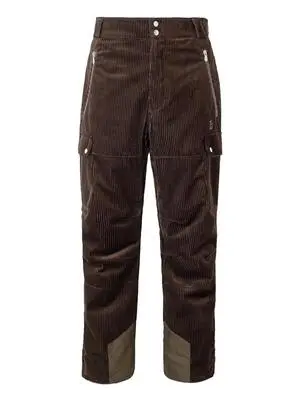 Brunello Cucinelli Straight-leg Cotton-corduroy Ski Pants - Brown