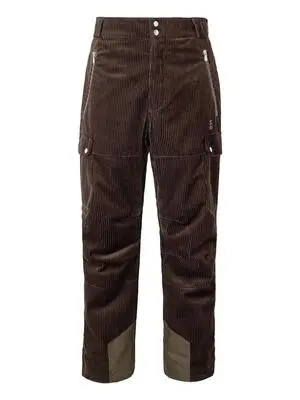 Brunello Cucinelli Straight-leg Cotton-corduroy Ski Pants - Brown