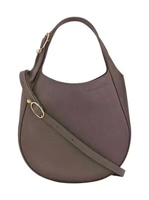 Longchamp Le Foulonné Leather Handbag - Brown