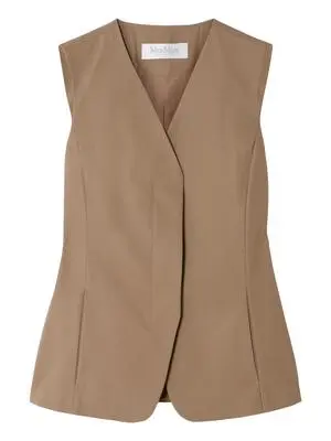 Max Mara Reno Cotton Vest - Brown