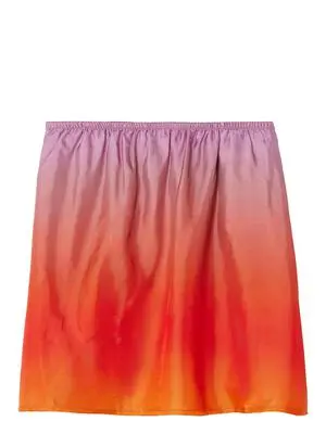 LIDO Dégradé Satin-twill Mini Skirt - Multi