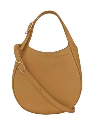 Longchamp Grained-leather Handbag - Yellow