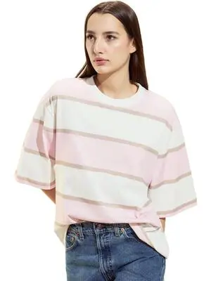 Cynthia Rowley Striped T-shirt - Pink/white