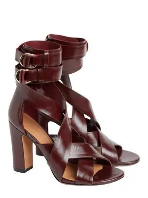 Cynthia Rowley Cece Wrap Heel - Burgundy