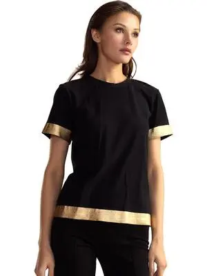 Cynthia Rowley Athena Tee - Black