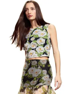 Cynthia Rowley Applique Top - Floral