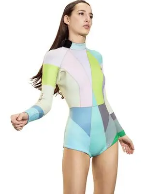 Cynthia Rowley Color Block Wetsuit - Multi