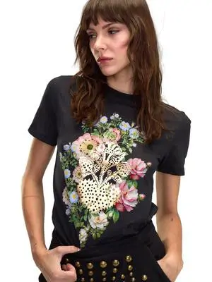 Cynthia Rowley Printed T-shirt - Black