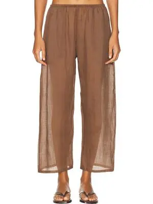 LESET LESET Niko Crop Pocket Pant Choco