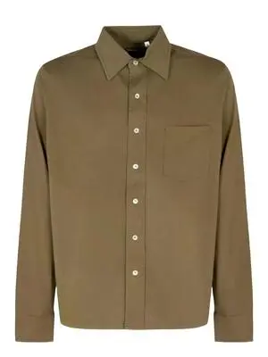 Aspesi Button-down Cotton Shirt - Green