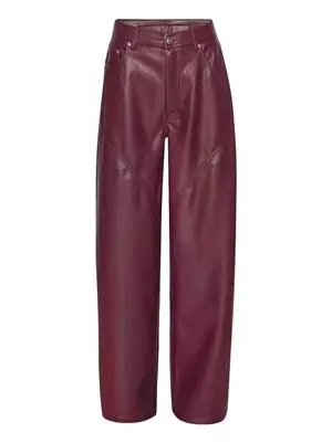 ROTATE BY BIRGER CHRISTENSEN Paneled Button-fastening Pants - Red