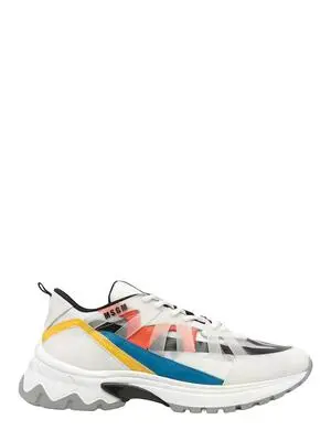 MSGM Panelled Low-top Sneakers - Grey