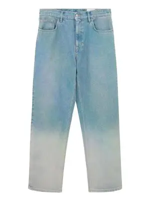 Axel Arigato Faded Straight Leg Jeans - Blue