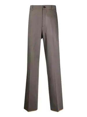 FERRAGAMO Straight-leg Tailored Trousers - Brown