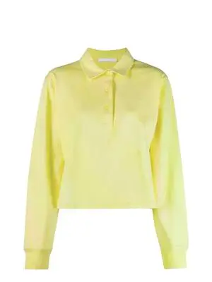 Helmut Lang Polo Collar Sweatshirt - Yellow