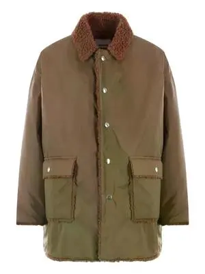 MYTHINKS Teddy-trimmed Jacket - Brown