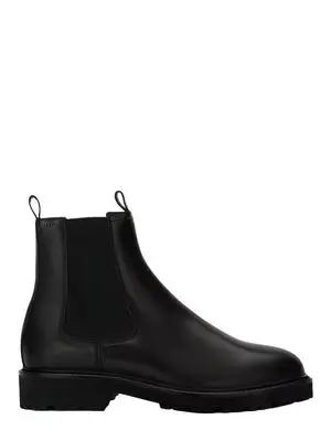 Bally Elastic-panel Leather Boots - Black