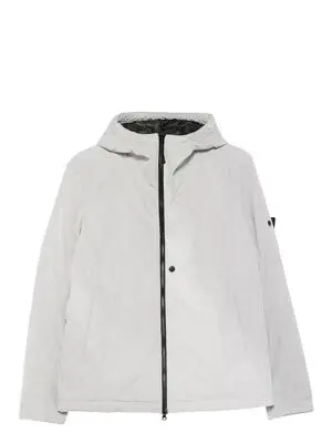 Stone Island Hooded Zip-front Jacket - Grey
