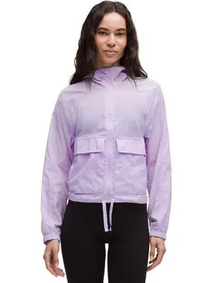 Lululemon Hood-lite Relaxed-fit Jacket - Lavender Frost