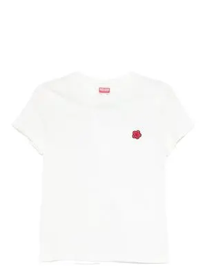 Kenzo Flower-embellished T-shirt - White