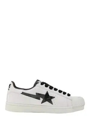 A BATHING APE Star-lightning Low-top Sneakers - White
