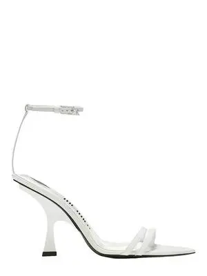 Attico Ester 95mm Ankle-strap Sandals - White