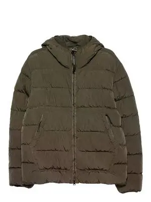 C.P. COMPANY Hooded Puffer Jacket - Green