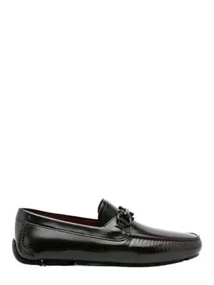 FERRAGAMO Leather Penny Loafers - Brown