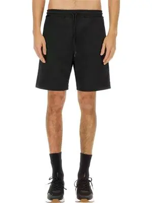 BOSS Drawstring-waist Track Shorts - Black