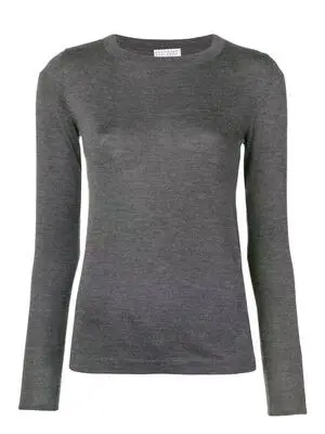 Brunello Cucinelli Long-sleeved Sweater - Grey