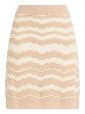 Missoni Crochet-knit Mini Skirt - Beige