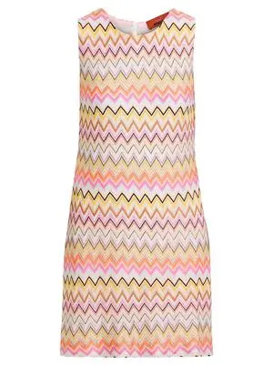 Missoni Crochet-knit Mini Dress - Yellow