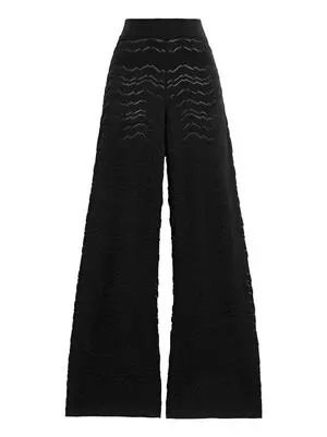 Missoni Crochet-knit Flared Pants - Black