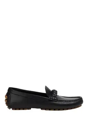 GIANVITO ROSSI Monza Leather Loafers - Black